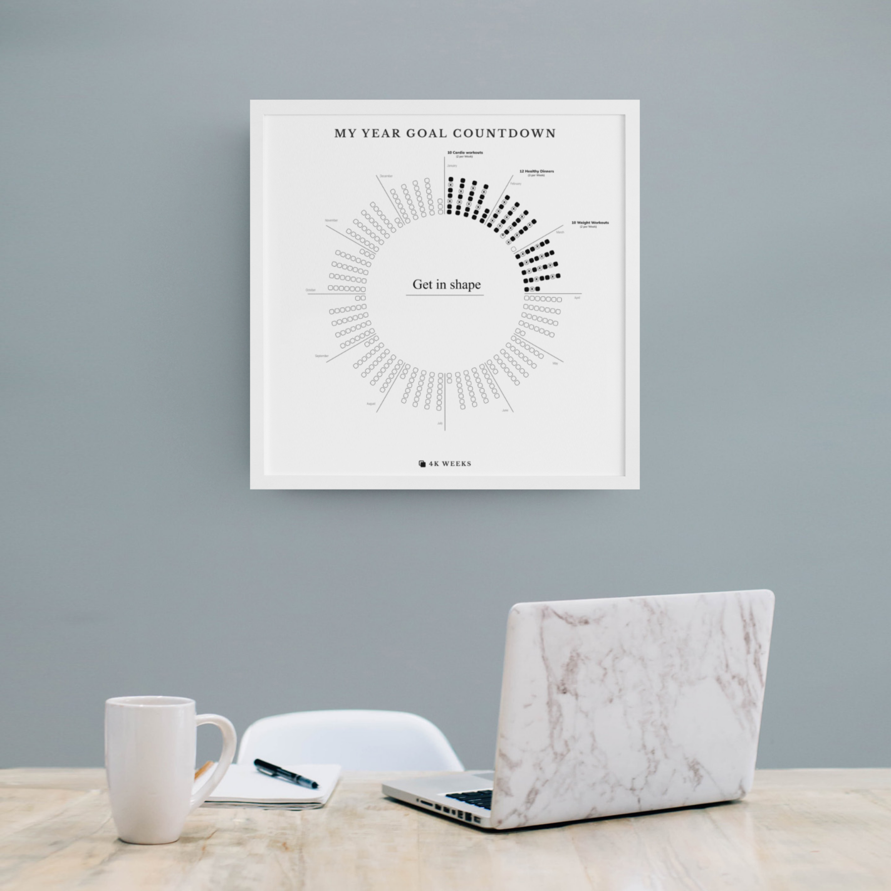 My Year Goal Countdown – 4KWEEKS